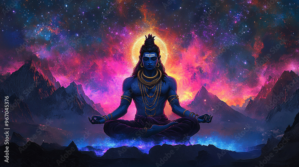 Maha Shivratri festival celebration hindu lord god shiva in Magical ...