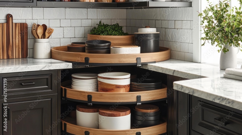 Kitchen access mechanism Magic corner for Blind Corner Cabinets ...