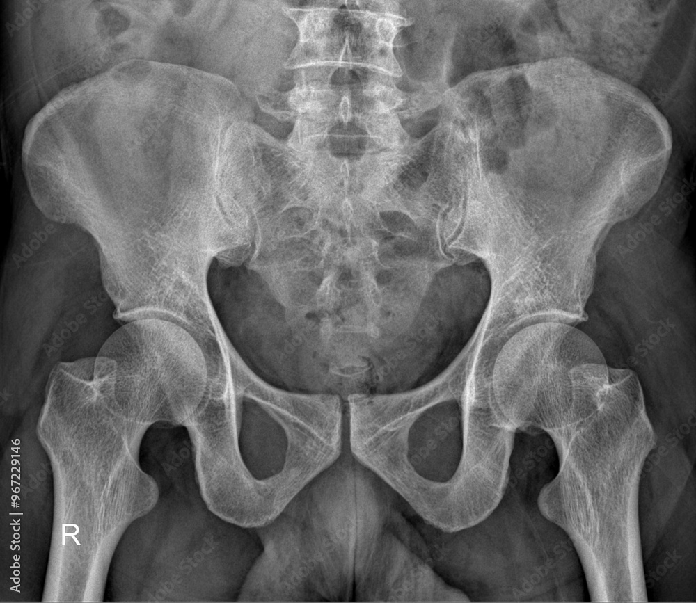 AP Radiograph of Pelvis and Proximal Femur: Imaging Techniques Stock ...