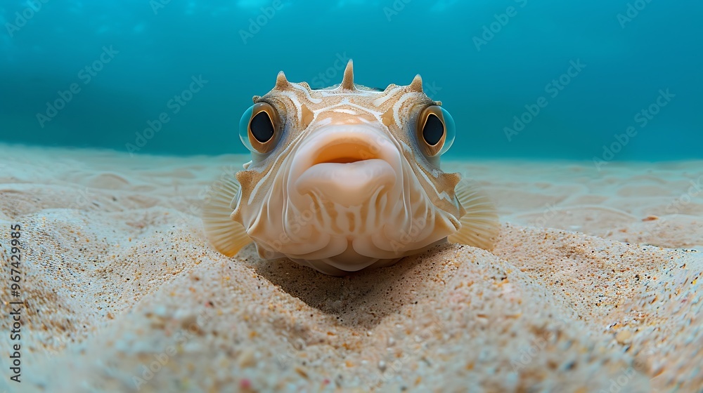 Pufferfish creating elaborate sand art for mating, ocean floor: A ...