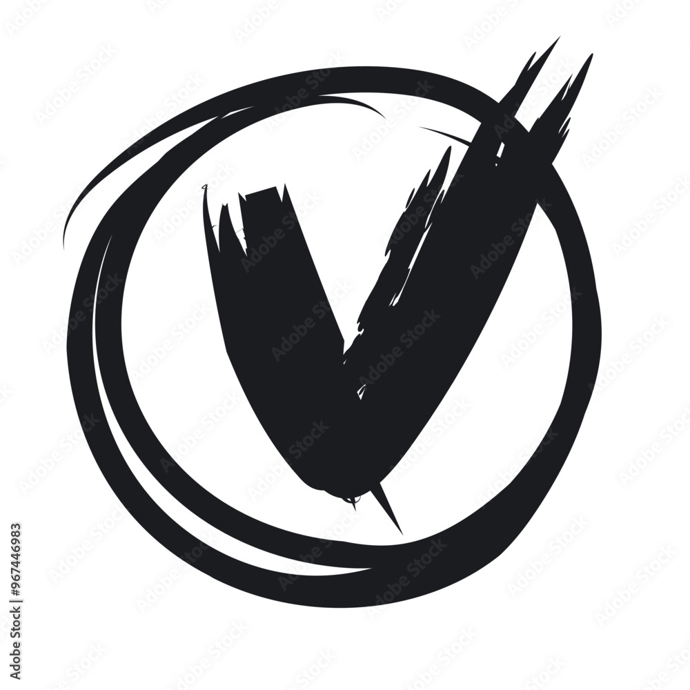 Sketched Check Marks, Tick Symbols, Checkmark Signs Stock Vector ...