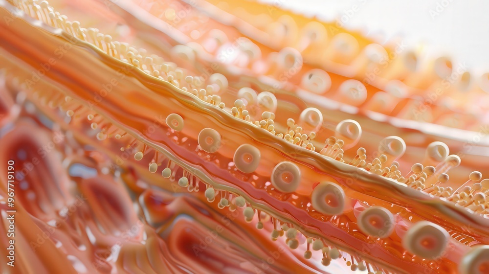 Cross-section of a muscle, showing the myofibrils, sarcomeres, and ...