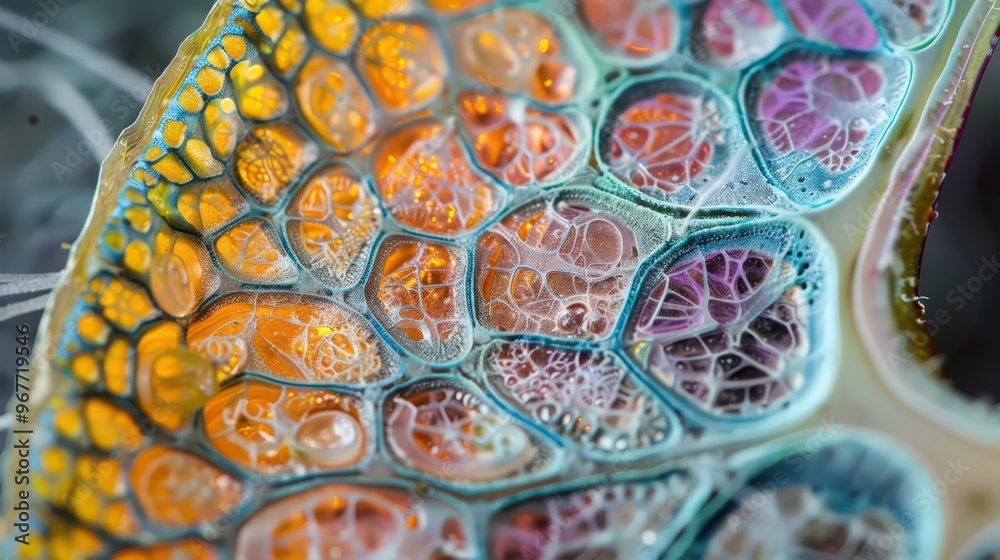 Cross-section of a plant's root tip, highlighting the root cap and ...