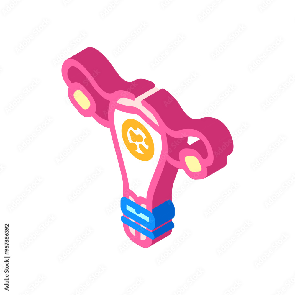 Vetor cervical cerclage surgery isometric icon vector. cervical ...