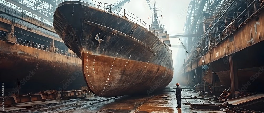 Female Shipbuilders Constructing Naval Vessels During Wartime in ...