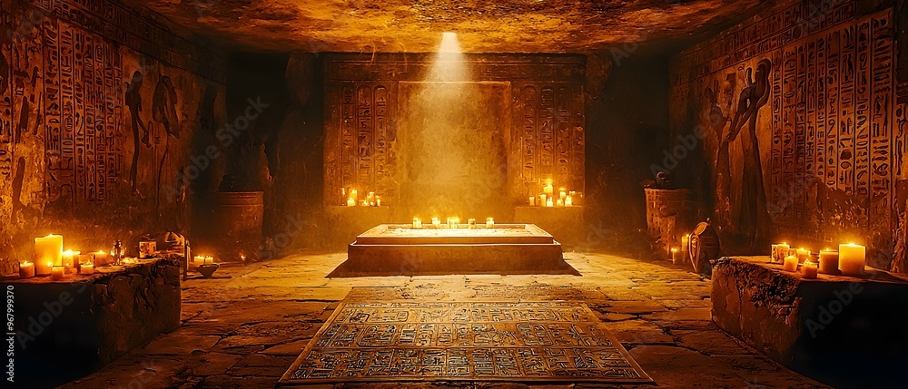 Cursed Pharaoh s Tomb Discovered on Halloween Bathed in Haunting Glow ...