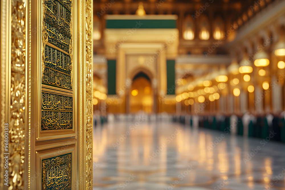 Makkah Holy Kaaba in the Sacred Mosque | Iconic Islamic Landmark of ...
