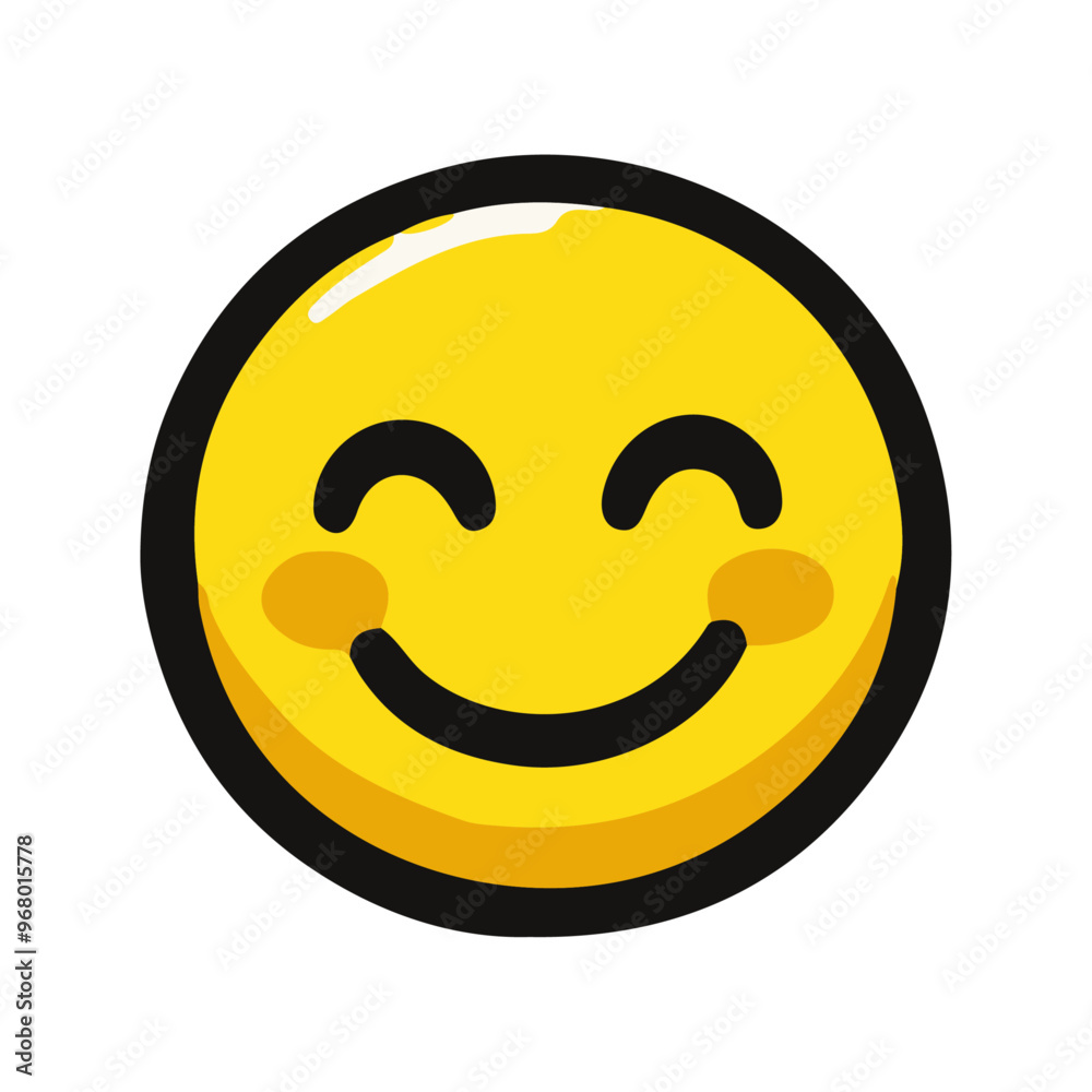 Smiley Face Emoji Vector Icon: High-Resolution, Versatile Icon for ...