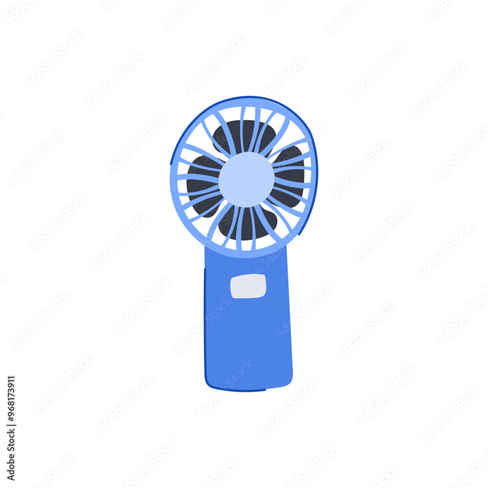 compact hand electric fan cartoon. cooling mini, bladeless usb, held ...