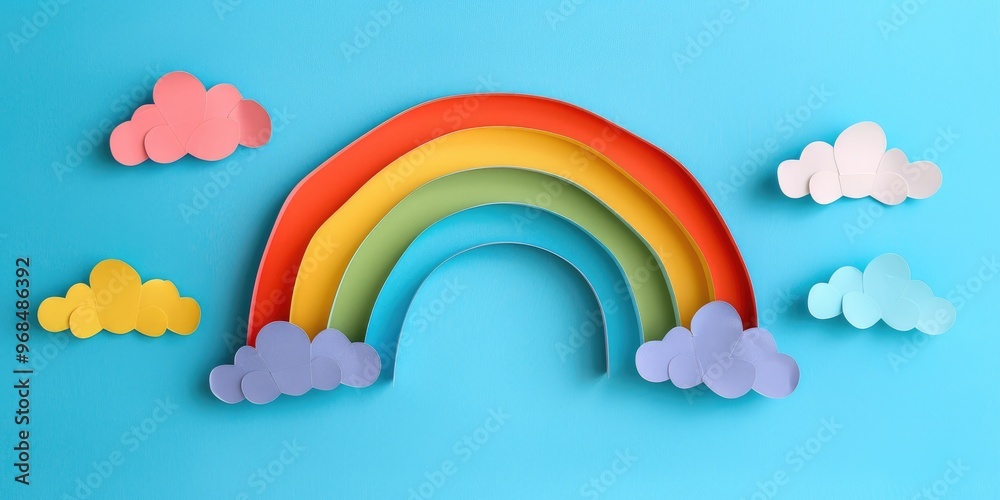 Paper Rainbow Craft for Kids DIY Step by Step Instructions for Creating ...