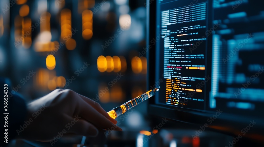AI system displaying product flaws in realtime on a screen, AI quality ... AI system displaying product flaws in realtime on a screen, AI quality ...
