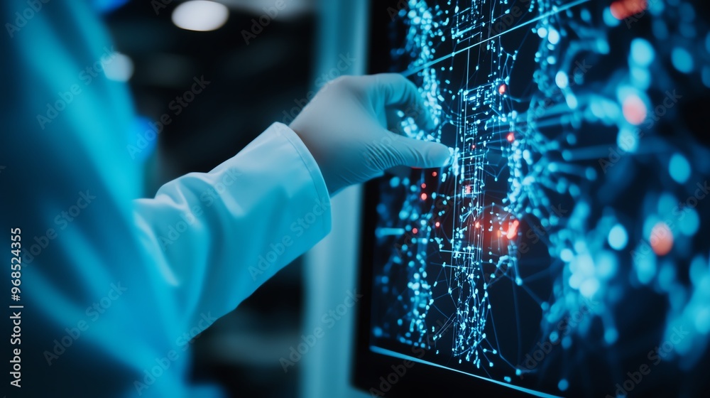 AI system displaying product flaws in realtime on a screen, AI quality assurance, automated ...