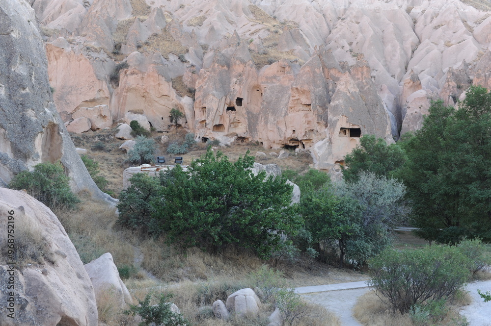 Caves in limestone (sandstone) mountains with rock-cut churches ...