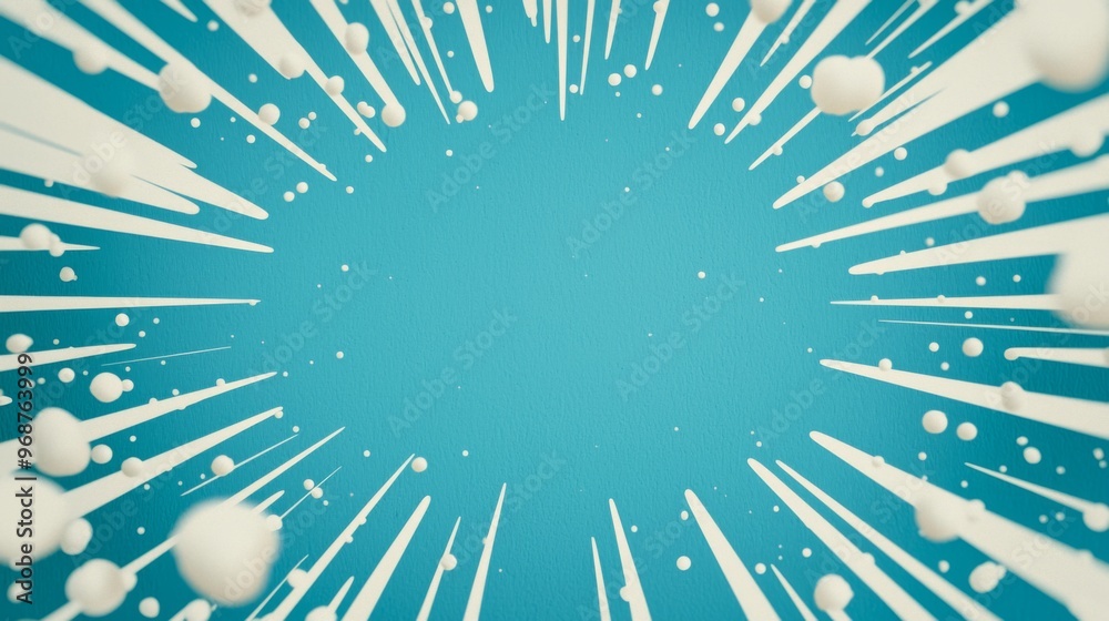 Cartoon radial burst frame, dynamic manga comic strip design, action ...
