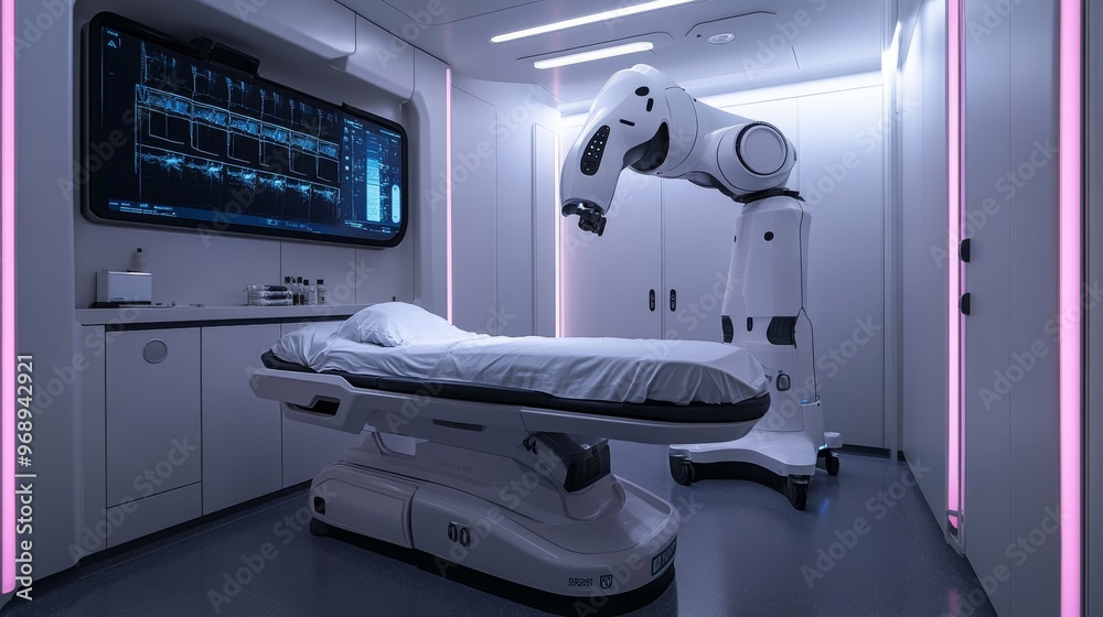 AI-enhanced surgical robots performing non-invasive procedures with ...
