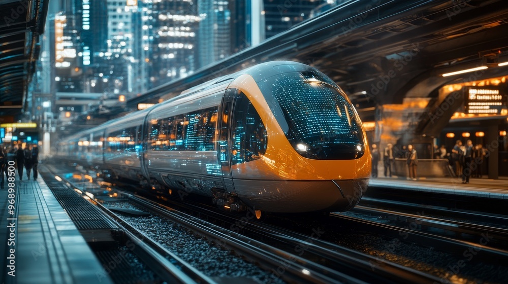 Autonomous AI-driven train systems optimizing public transportation networks: Trains using AI to ...