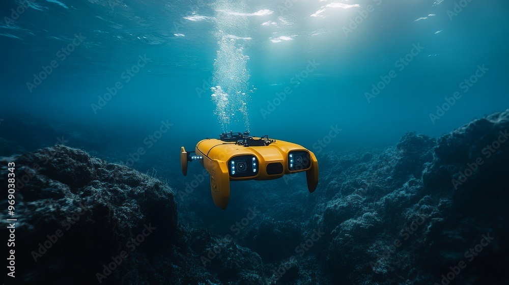Autonomous AI-guided underwater drones collecting data for ...