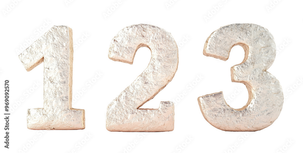 Gold numbers 1 2 3 isolated on transparent background png. Gold numbers ...