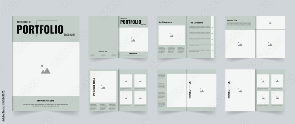 Clean and creative portfolio template interior portfolio or project ...