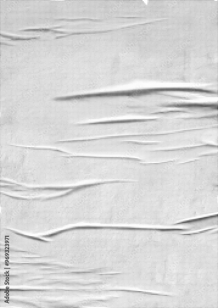 Large vector halftone creased paper texture with a transparent ...