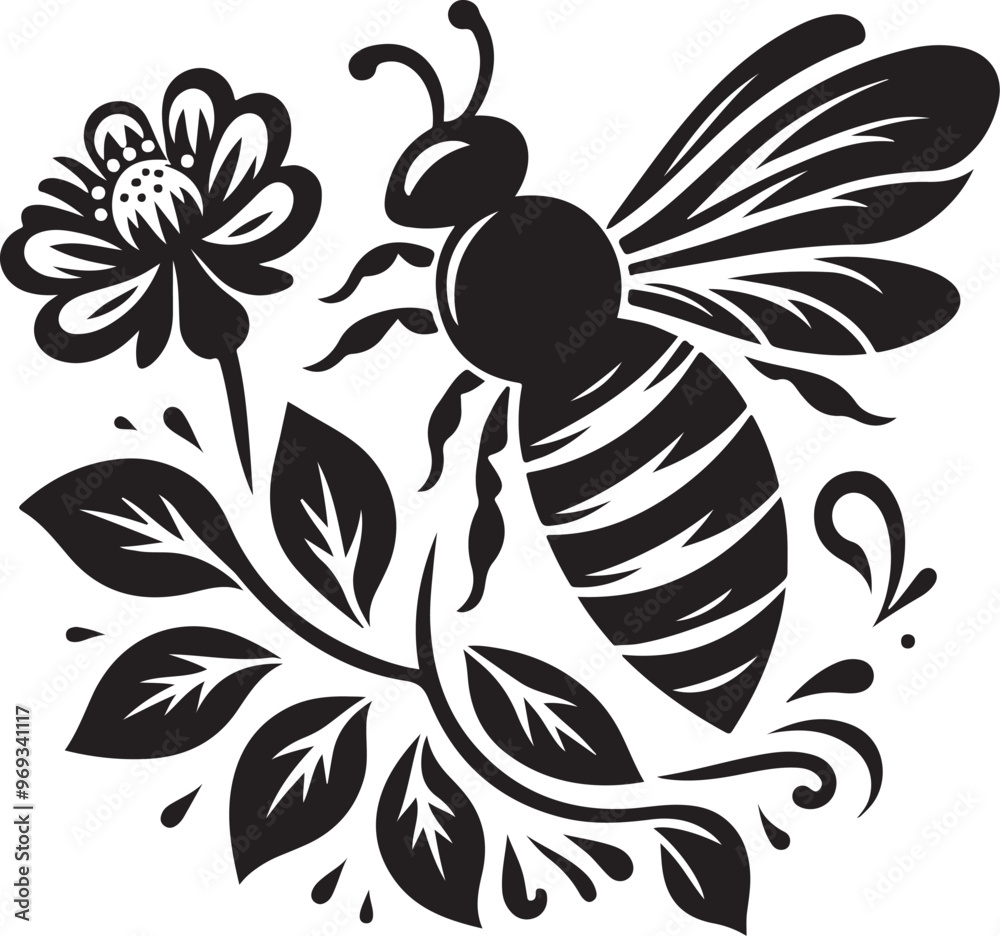 bee clipart vector design,awesome bee svg,high resolution printable bee ...