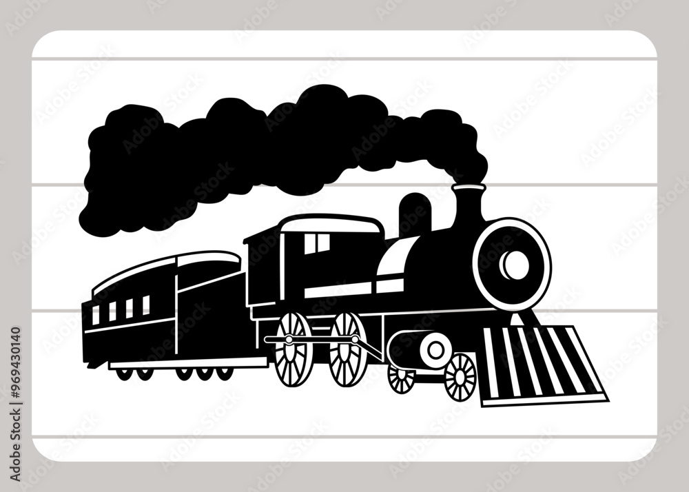 Стоковое векторное изображение «Locomotive SVG, Train Locomotive Svg ...