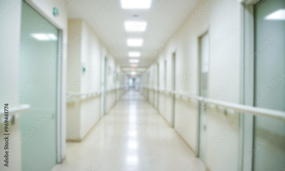 Abstract blur hospital clinic medical interior background stock photo ...