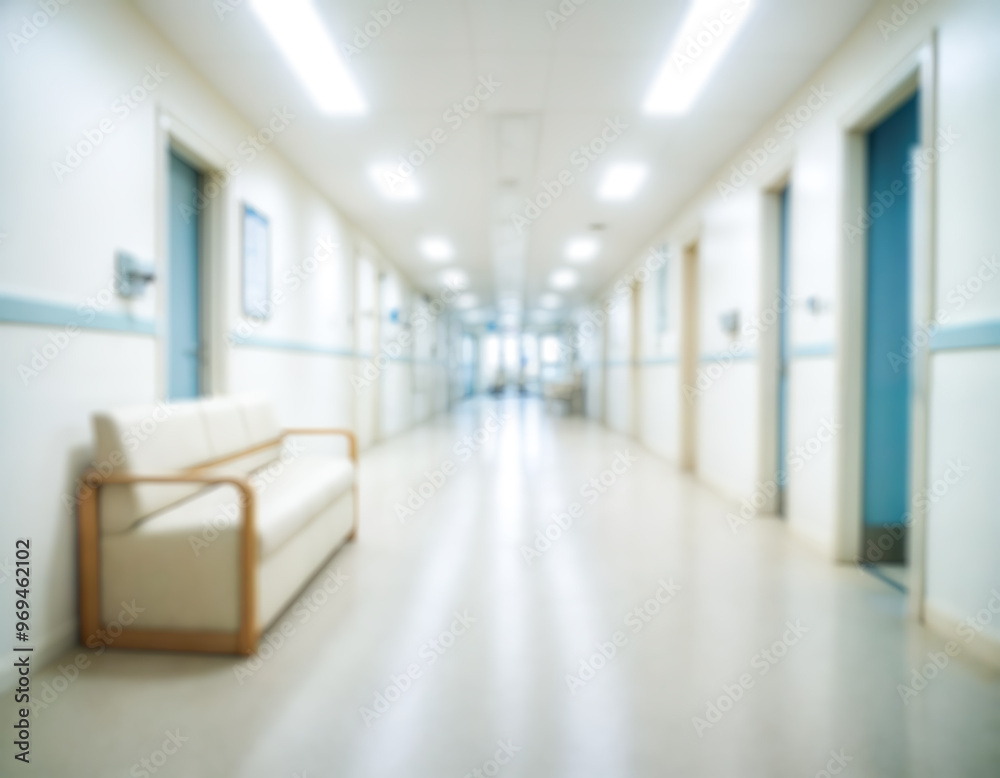 Abstract blur hospital clinic medical interior background stock photo ...