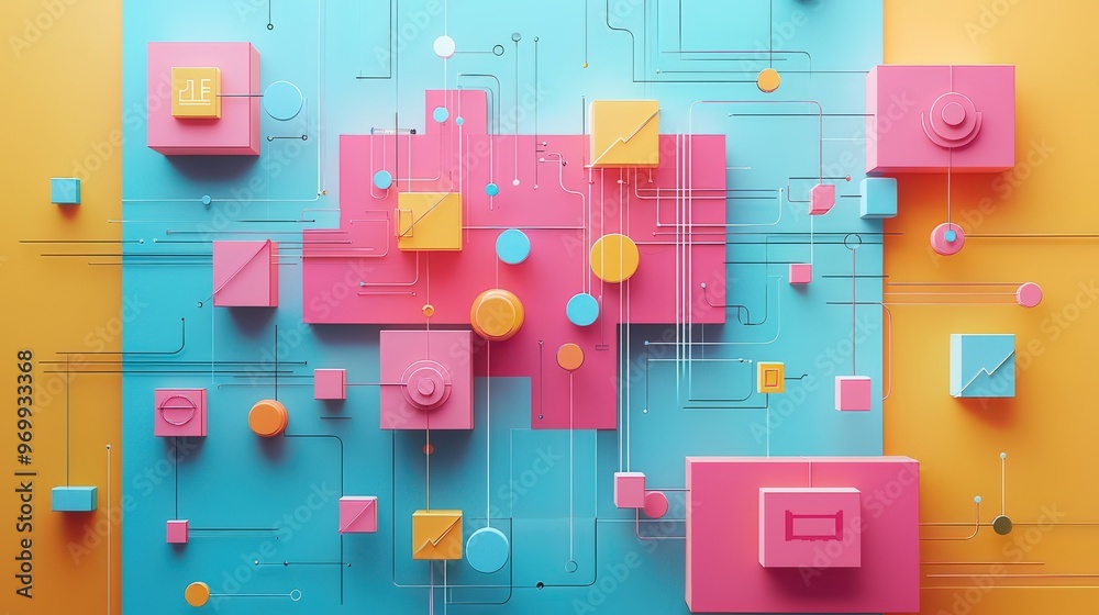 Workflow analysis, digital flowcharts and process metrics, 3D ...