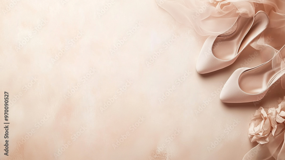 paper texture background with wedding shoes Stock Illustration | Adobe ...