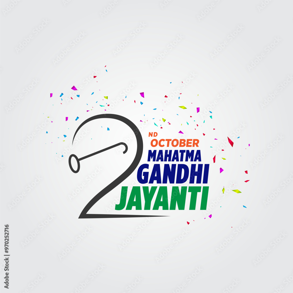 2nd October Happy Gandhi Jayanti. indian Freedom Fighter Mahatma Gandhi ...