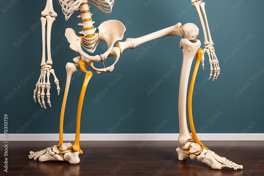 Ilustración de Stock Anatomy of the Human Lower Limb Skeleton and Joint ...