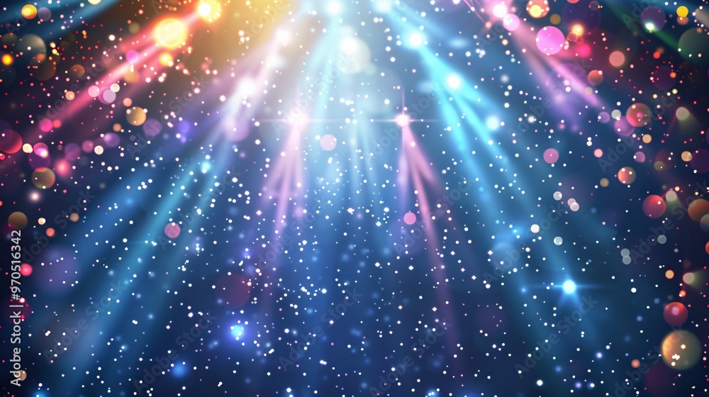 30. A dynamic vector illustration of flashing lights with a glow ...