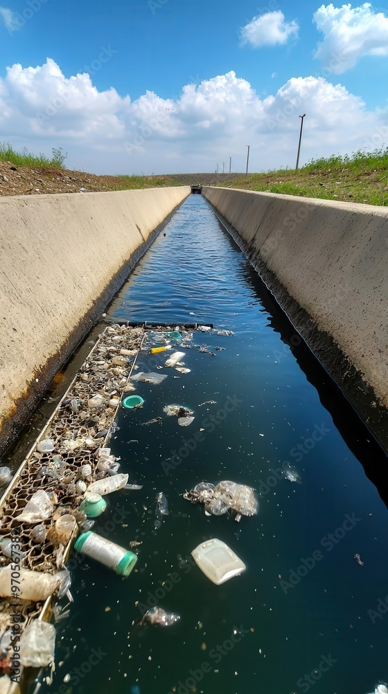 A filter clogged with microplastics from polluted water, Microplastics ...