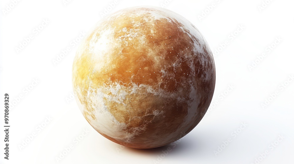 Kepler-186f (exoplanet) clipart, element, 3D illustration, realistic ...