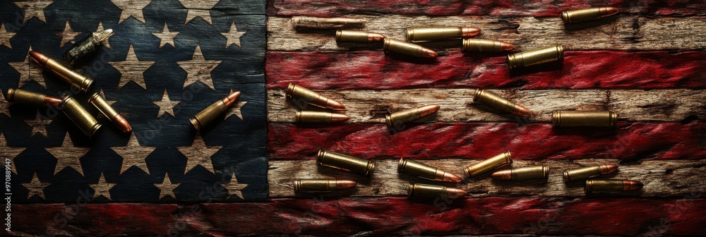 Exploring the Symbolism of Bullets Against the American Flag: A Deep ...