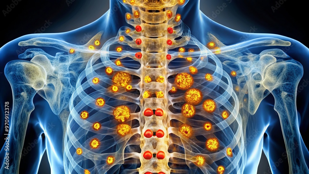 "Cross-sectional view of bony structures displaying subtle cortical ...