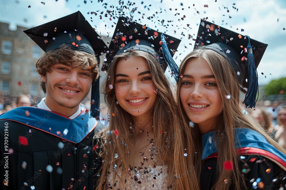 Students celebrate graduation ceremony, students and education for ...