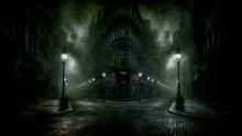 Spooky Halloween Street Free Stock Photo - Public Domain Pictures