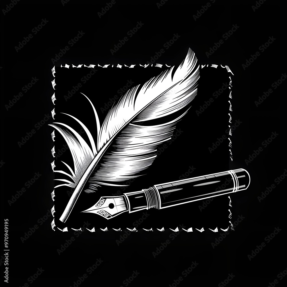 feather pen and inkwell,The Treaty of Cordoba With an Elegant Logo ...