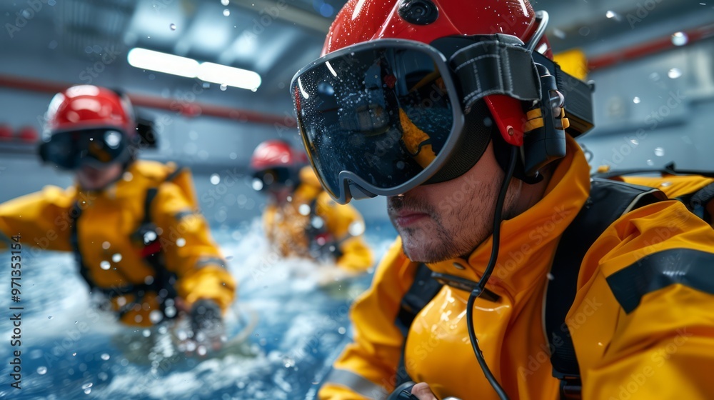 A cutting-edge virtual reality flood rescue training platform, lifelike ...