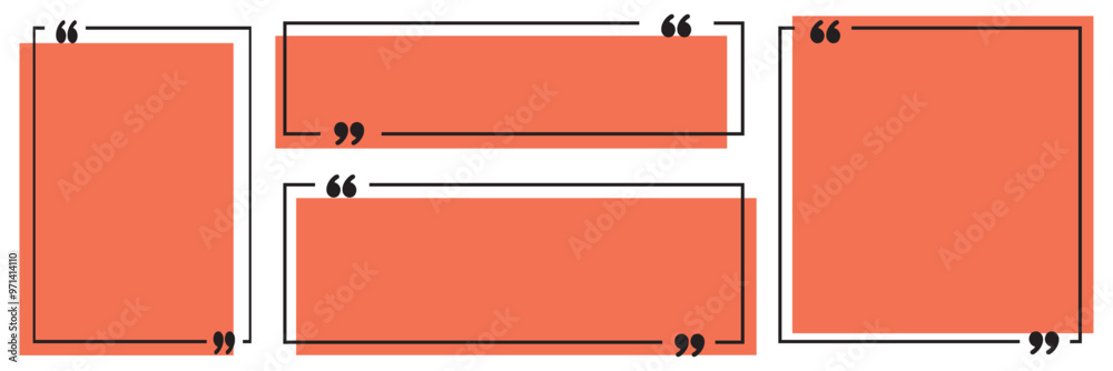 Quotes frames. Quotes frames set. Tex border collection. Templates of ...