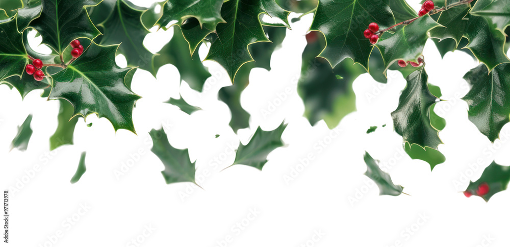 PNG Flying holly leaves border backgrounds outdoors nature. Stock Photo ...