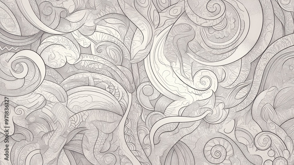 Light silver and gray vector doodle with a blurred texture Artistic ...