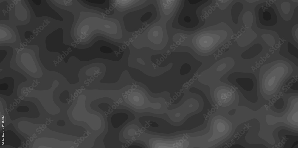 Gray Stylized Bokeh Effect Topographic Contour Scheme and Terrain on ...