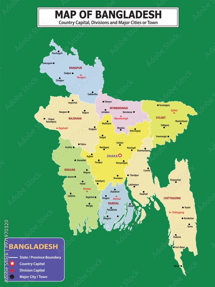Geography Political map. Political map of country with capital ...