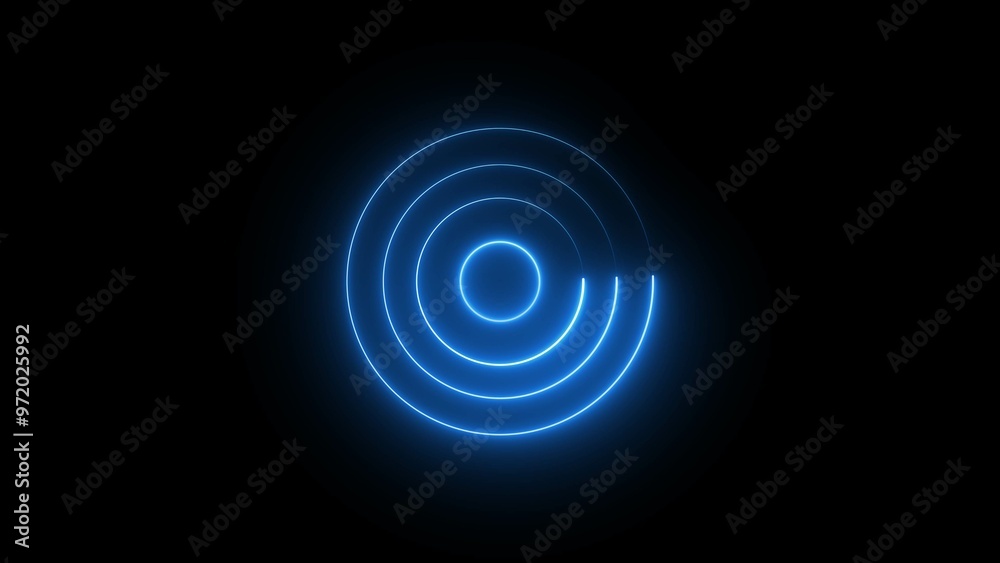 Neon Digital Wireless Network Connection Sign. Glowing Neon Color Wi-Fi ...