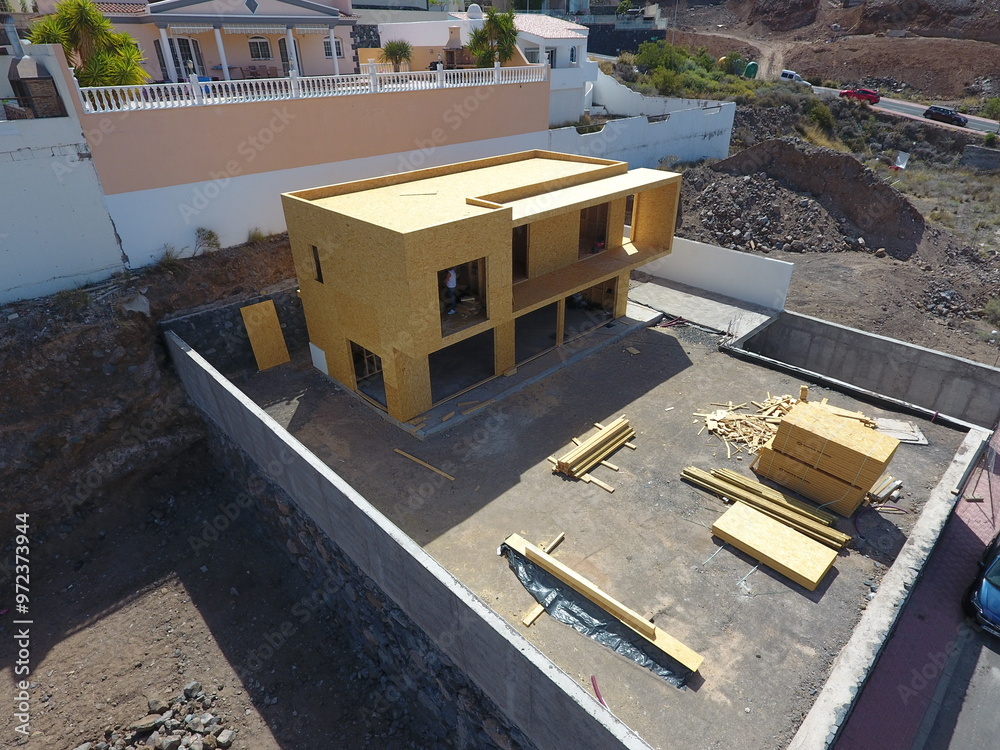 La construcción de una vivienda con estructura de madera es rápida ...