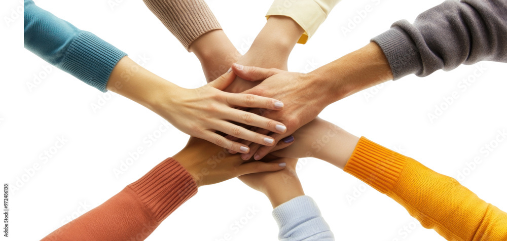 PNG Startup hands together teamwork diverse collaboration. Stock Photo ...