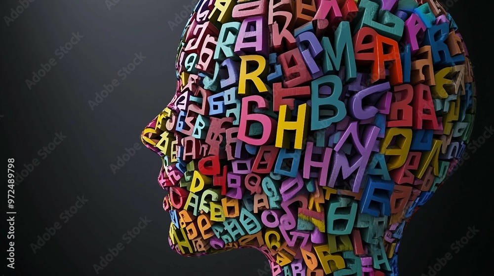 Understanding Reading and Language Challenges: Mental Health Symbol of ...